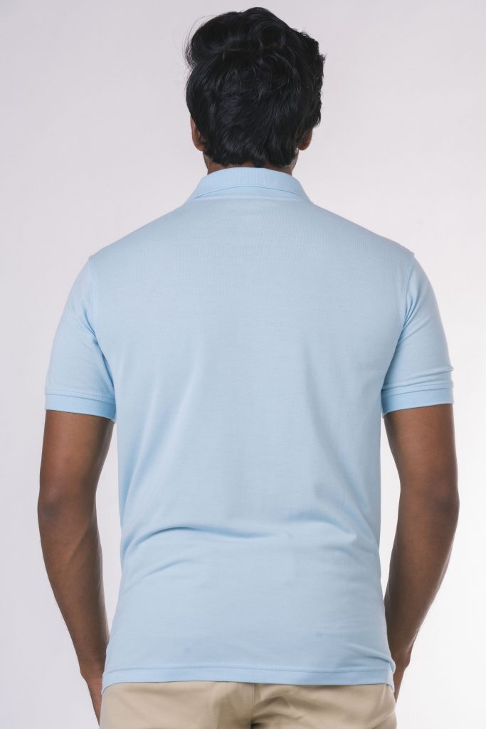 DAVID - LIGHT BLUE POLO SHIRT - EKAI